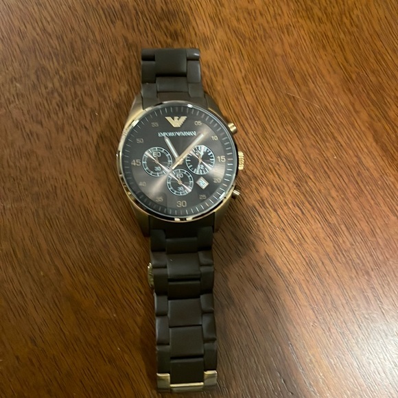 Giorgio Armani | Accessories | Giorgio Armani Brown Gold Watch | Poshmark